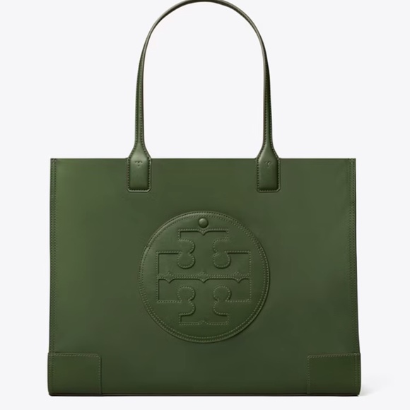 Tory Burch | Bags | Nwt Tory Burch Large Ella Tote Work Bag Purse Basil ...